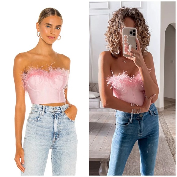 superdown | Tops | Superdown Ramona Bustier Top In Blush Size S | Poshmark